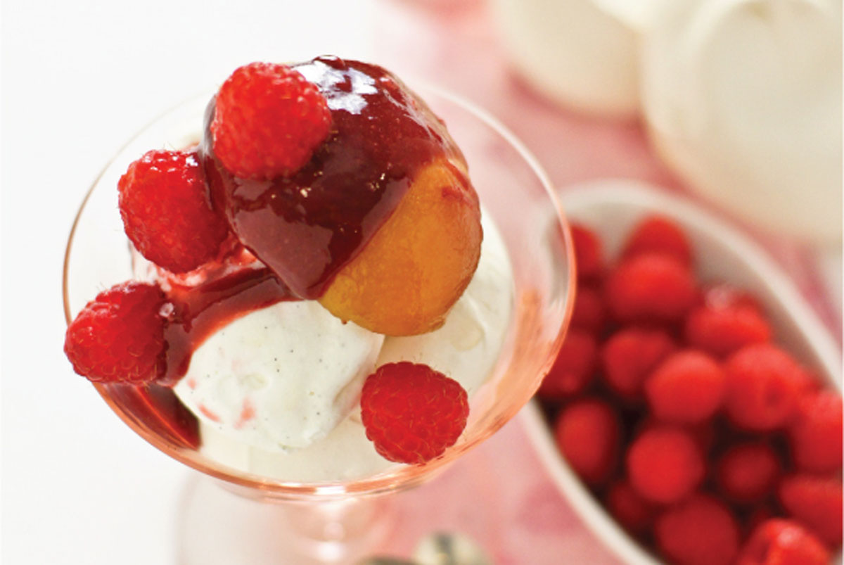 Treat of the Week: Peach Melba - today's nest